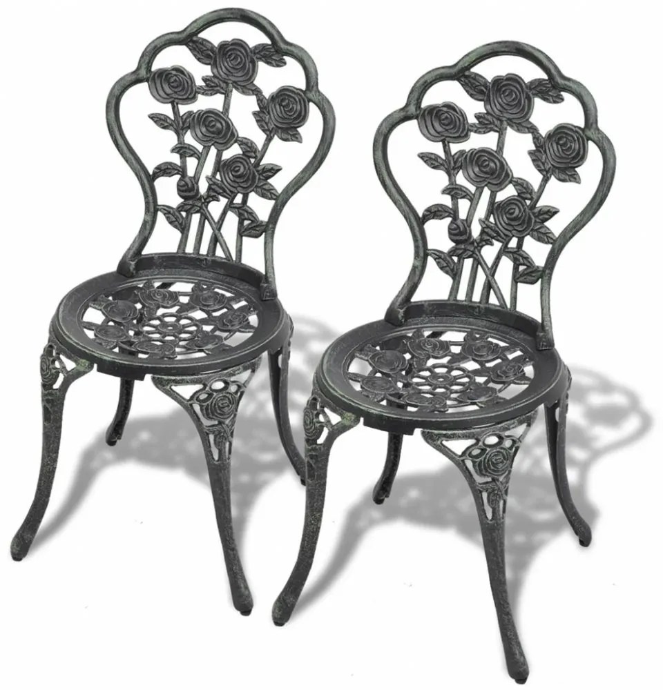 Zahradní bistro set 3 ks litý hliník Dekorhome