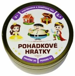 Společenská hra Pohádkové hrátky 2v1, v plechové krabičce