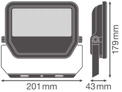 LED reflektor LEDVANCE FLOODLIGHT černý 41W/27W 6000lm/4000lm 3000K teplá bílá IP66