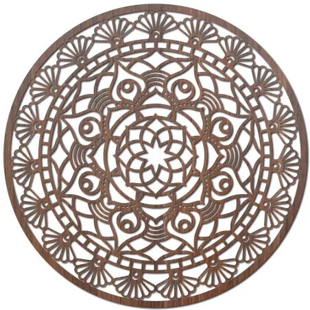 Dřevěná mandala harmonie – Elegantní dekorace na zeď I SENTOP HDF0176