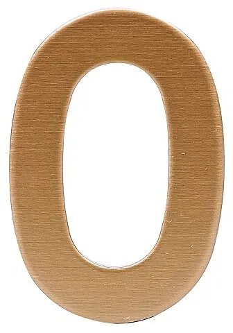 Domovní číslice RICHTER RN.75L (matná měď), 3, RICHTER Měď