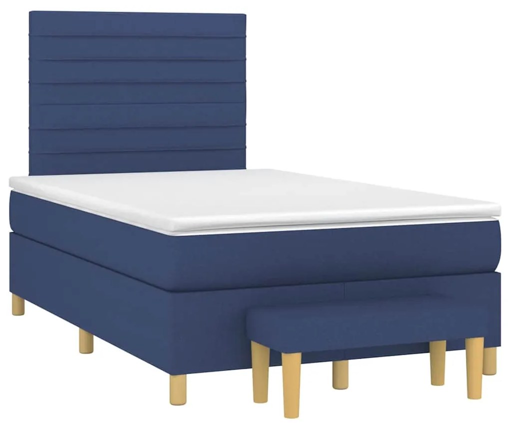 Box spring postel s matrací černá 120x190 cm textil 3270417
