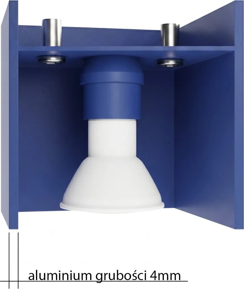 Sollux Lighting Nástěnné svítidlo QUAD 1 ultramarín