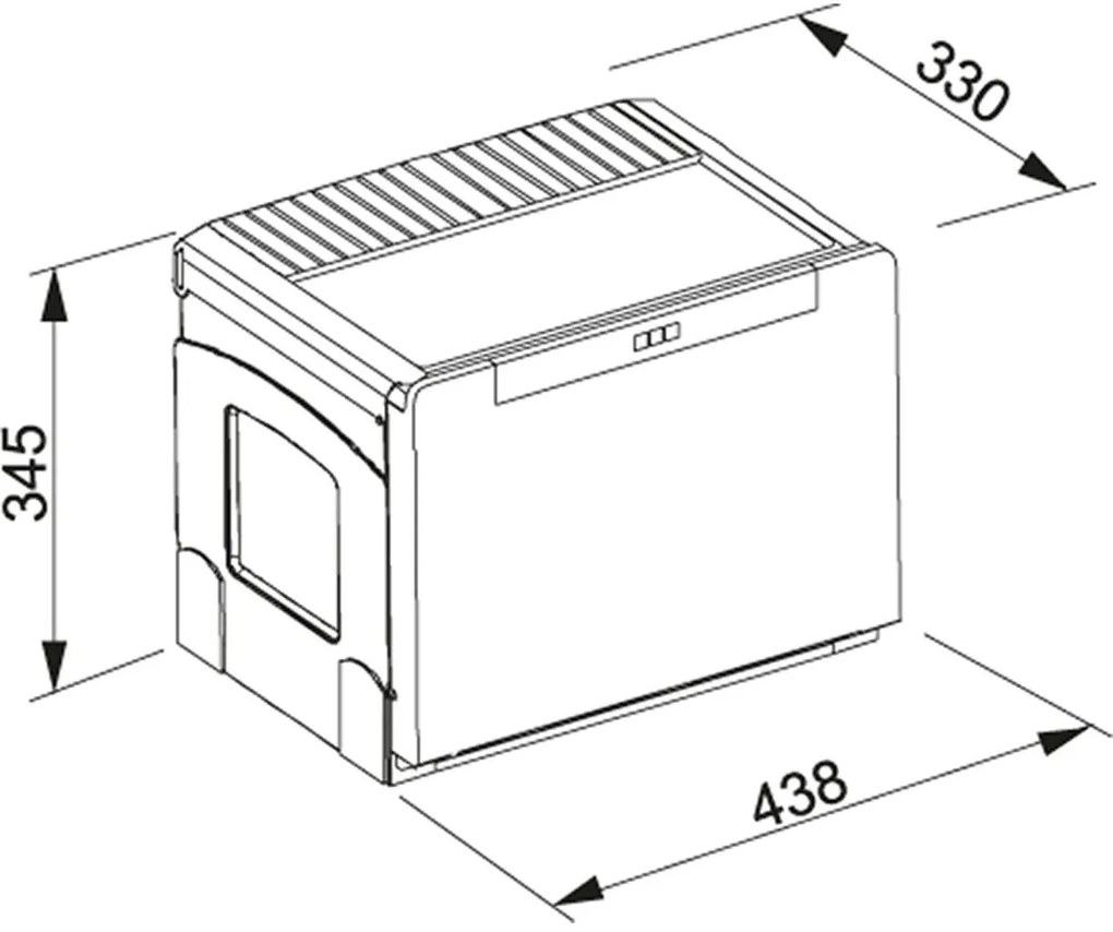 Výsuvný odpadkový trojkoš Franke Cube 50