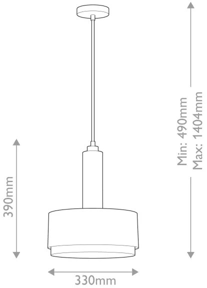 Hinkley HK-CEDRIC-P-M-BR - Lustr na tyči CEDRIC 2xE27/60W/230V pr. 33 cm mosaz