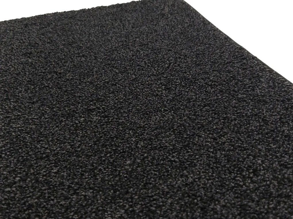 Tapibel, Metrážový koberec Supersoft 800 černý, na míru, šíře 4m, černá, ab (mřížka), kancelář