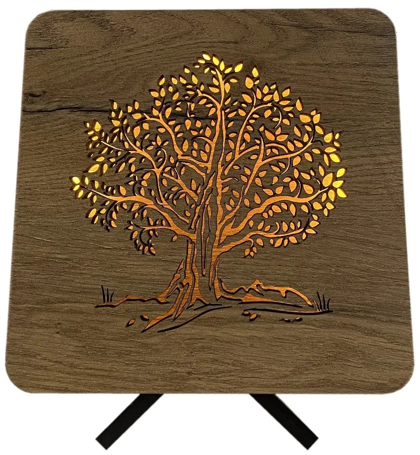 Li-Go "Lípa"  lampa 31x31cm provedení povrchu: černá s patinou