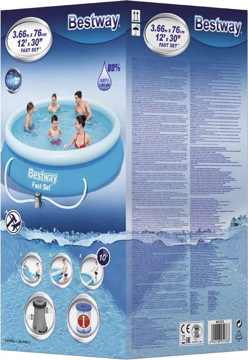 Bestway Rozporový bazén 366x76 cm 5377 l J-57274
