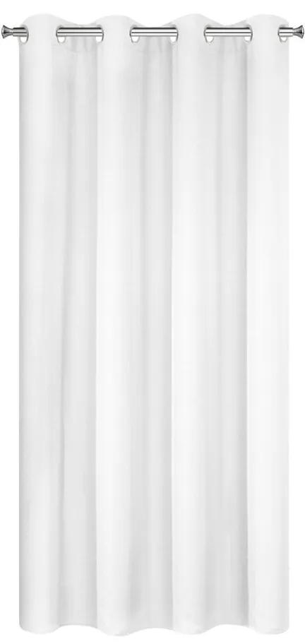 Dekorační krátký závěs s kroužky NIKY bílá 140x175 cm (cena za 1 kus) MyBestHome