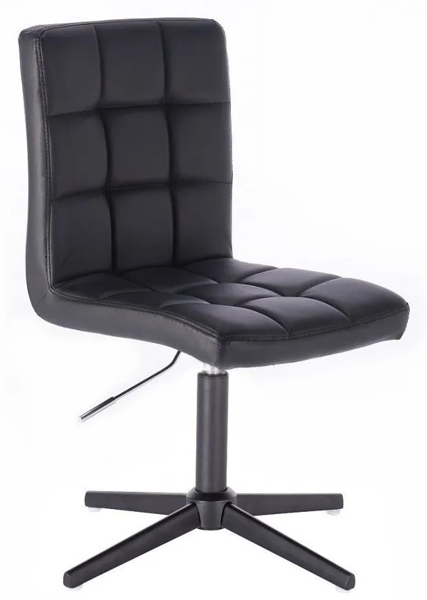 LuxuryForm DESIGN Židle TOLEDO na černém kříži - černá