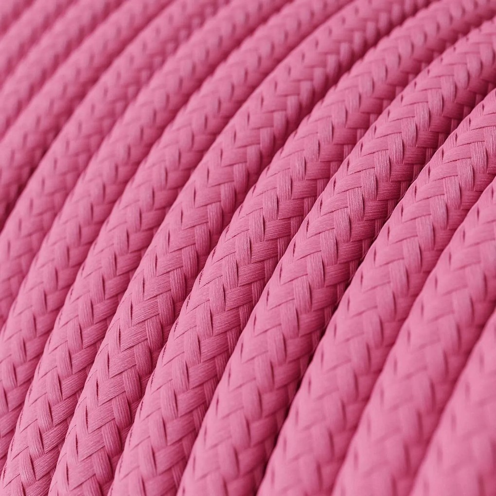 creative cables Svítidlo s textilním kabelem a barevnými silikonovými komponenty Barva: Červená