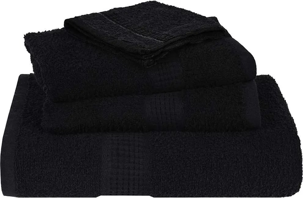 8dílná sada ručníků FROGN černá 360 g/m² 137073