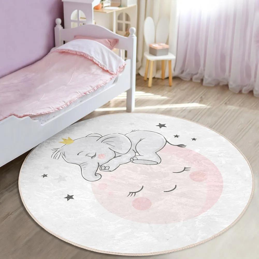 Bílý dětský koberec ø 80 cm Comfort – Mila Home