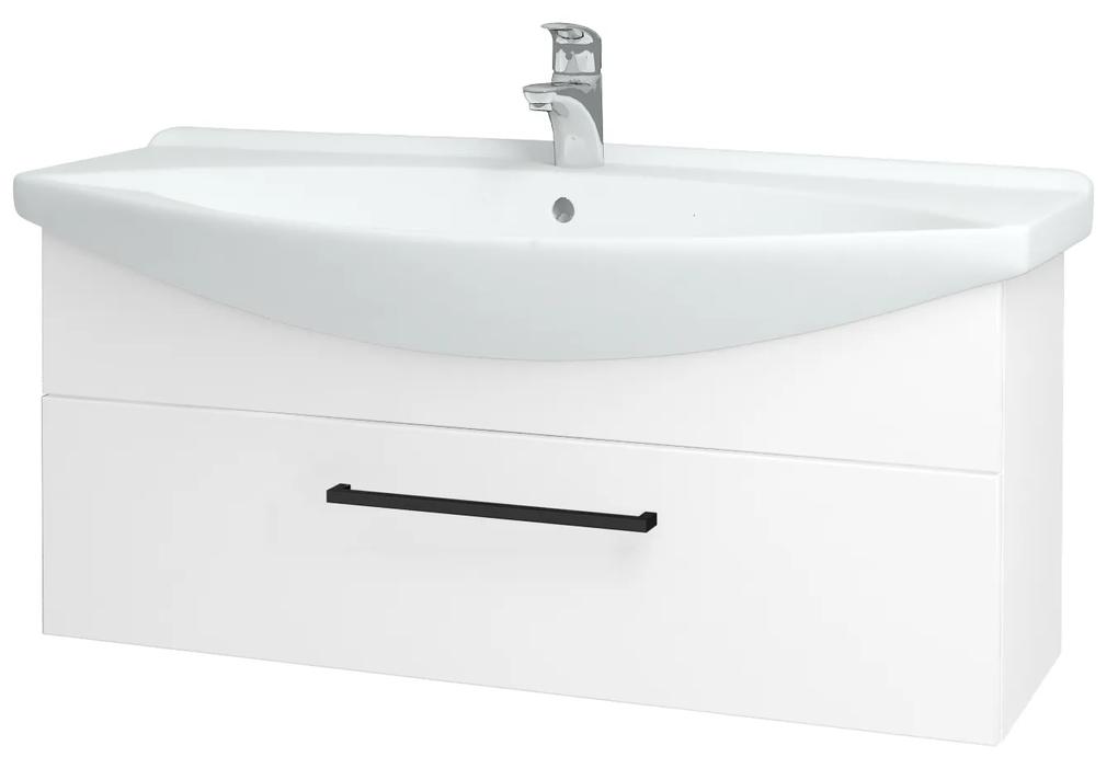 Dřevojas Koupelnová skříň TAKE IT SZZ 105 Varianta: N01 Bílá lesk / Úchytka T01 / D02 Bříza