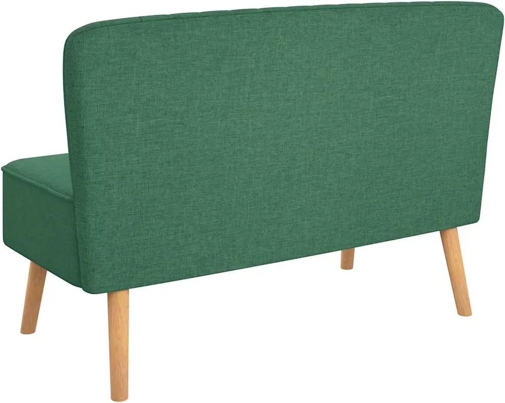 Pohovka textil 117 x 55,5 x 77 cm zelená 244073