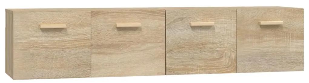 vidaXL Nástěnné skříňky 2 ks dub sonoma 80x35x36,5 cm kompozitní dřevo