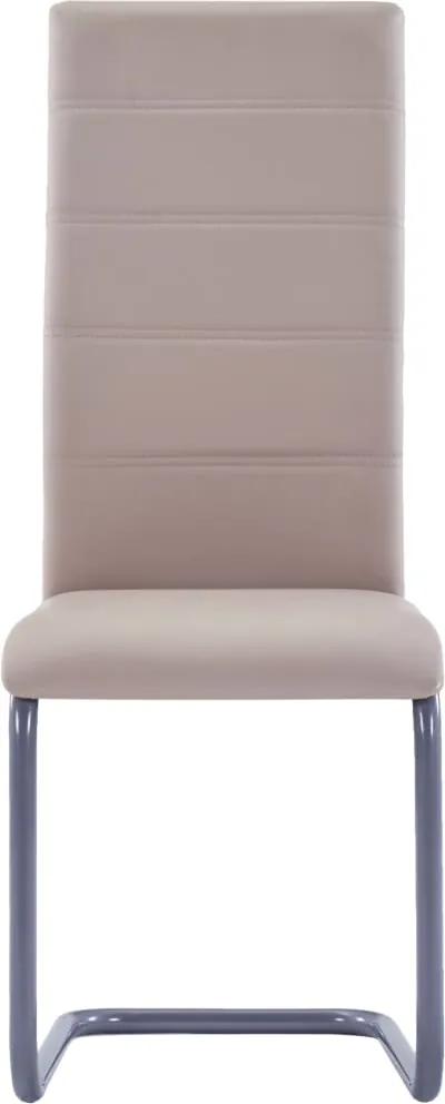 Jídelní židle Avoca - 4ks - umělá kůže | cappuccino