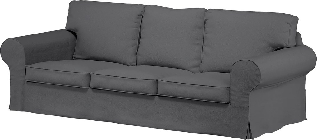 Potah na pohovku IKEA Ektorp 3-místná, nerozkládací barva šedá látka pletený vzor