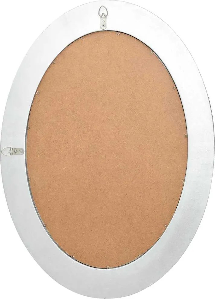 Nástěnné zrcadlo barokní styl 50 x 70 cm stříbrné 320354