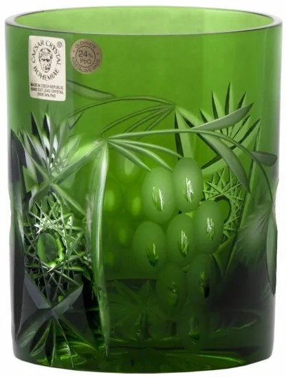 Sklenička Nacht vine, barva zelená, objem 320 ml
