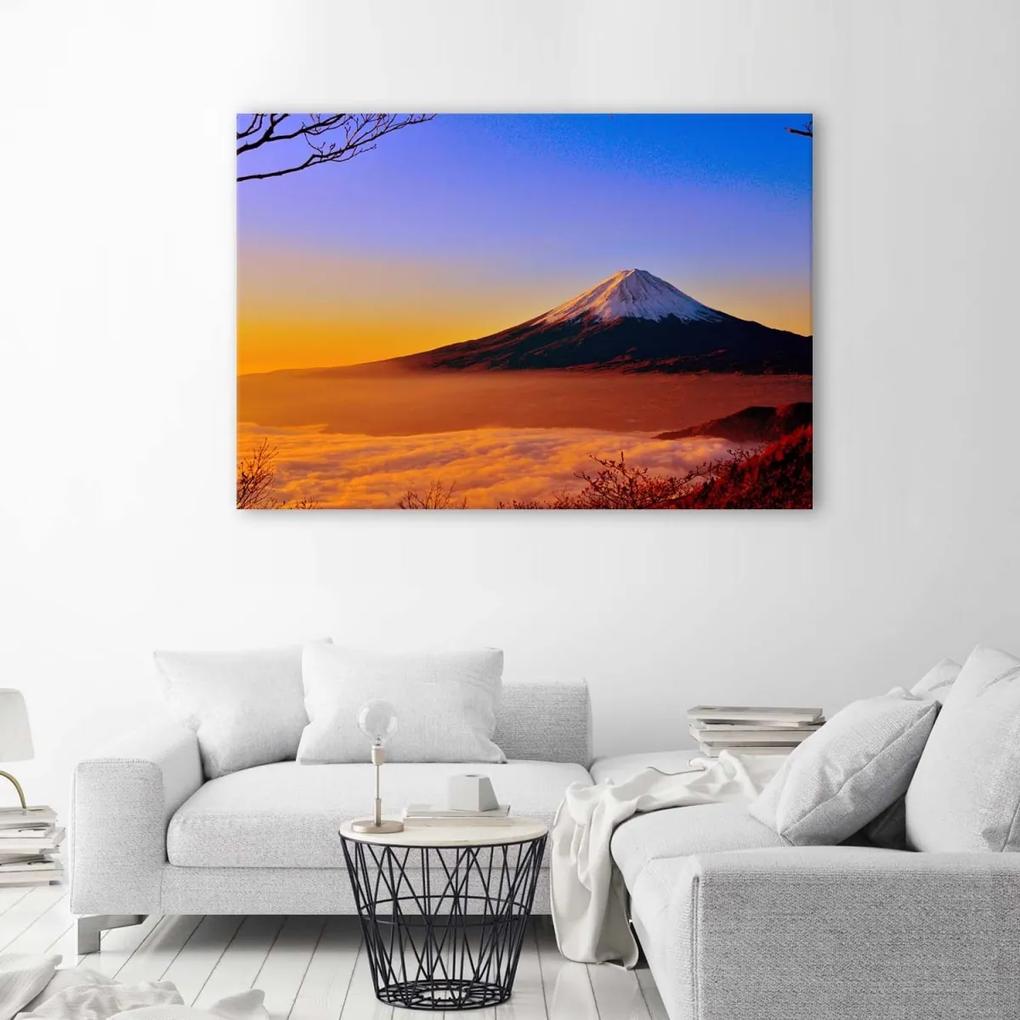 Obraz na plátně Horská krajina hory Fudži - 120x80 cm