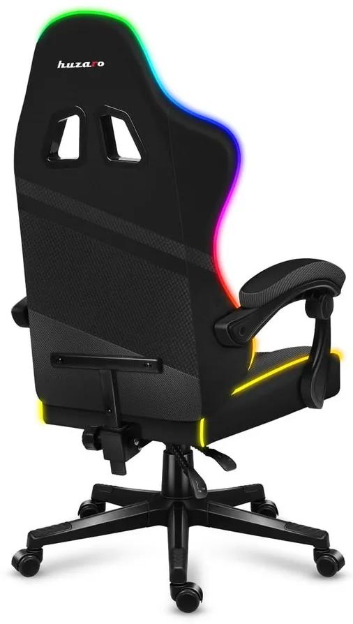 Huzaro Herní židle Force 4.4 s LED osvětlením - černá