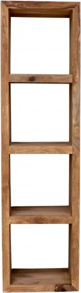 Indický nábytek - Knihovna Tara 50x175x50 z indického masivu palisandr Natural