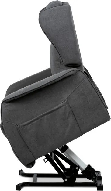 Polohovací křeslo šedé, elektrické TV-1190 GREY2