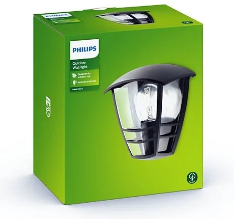 Venkovní nástěnné svítidlo Philips Creek E27 60W IP44