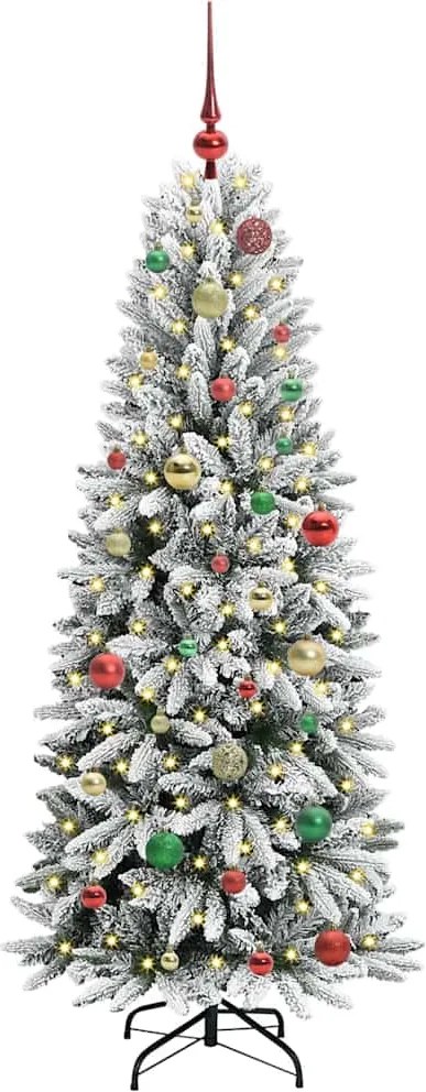 Umělý vánoční stromeček Bílá 150 cm PVC, plast, ocel a PE 3396041