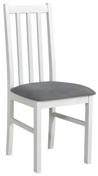 Drewmix Jídelní židle BOS 10 - doprava zdarma dřevo bílá, potahový materiál látka