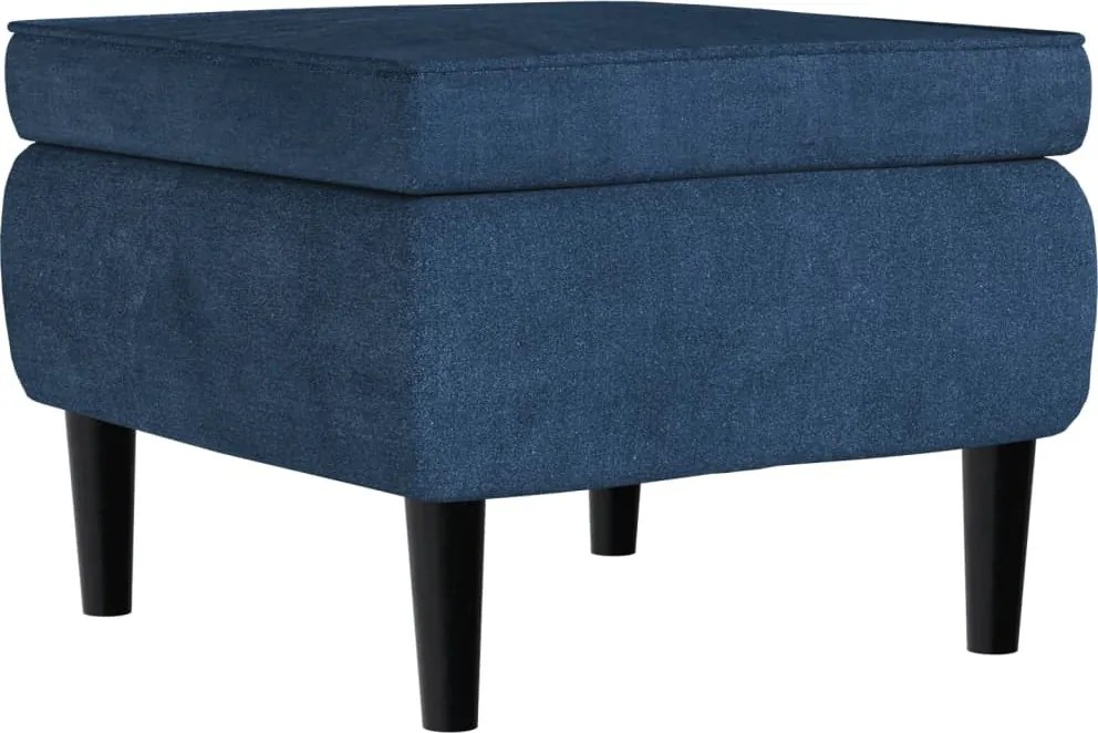 vidaXL Křeslo ušák se stoličkou samet [3115930] Barva: Hnědá
