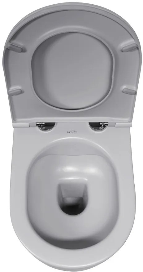 Isvea Isvea, INFINITY závěsná WC mísa, Rimless, 36,5x53cm, stone grey, 10NF02004-2V