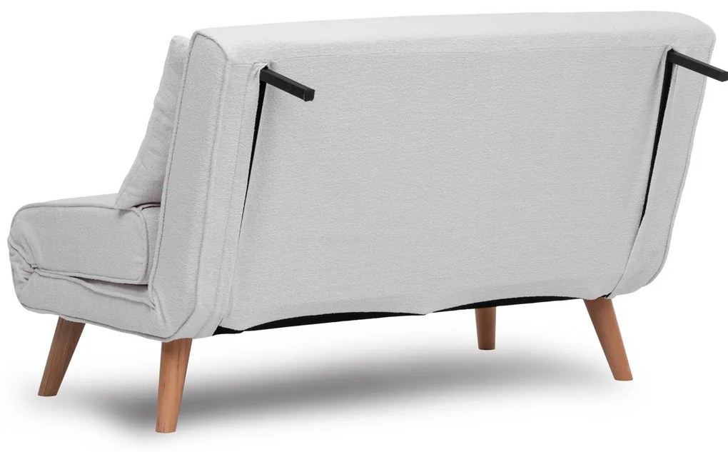 Hanah Home Rozkládací dvoumístná pohovka FOLDE krémová 120 cm