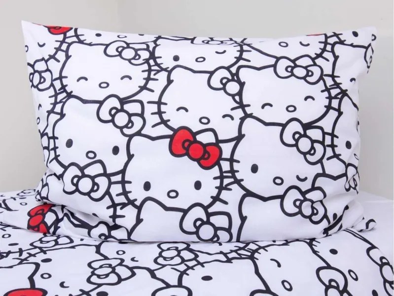 Jerry Fabrics Povlečení Hello Kitty 140x200, 70x90 cm