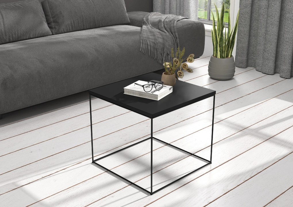 ADRK Furniture Konferenční stolek ELENA 50x50 CT-ELE-B-B