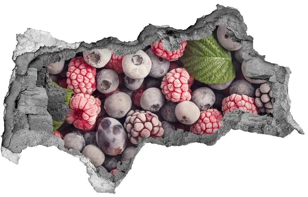 Wallmuralia Samolepící nálepka Mražené lesní ovoce 95x73 cm