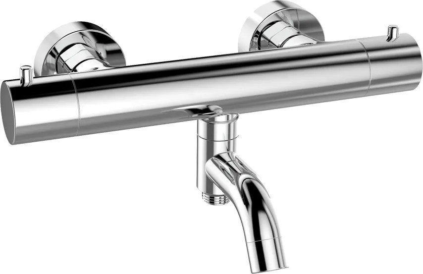 Mereo Mereo, Termostatická nástěnná vanová baterie bez příslušenství, CB90103TER