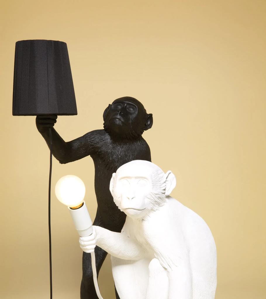 Stínidlo na stolní lampu Monkey bílé
