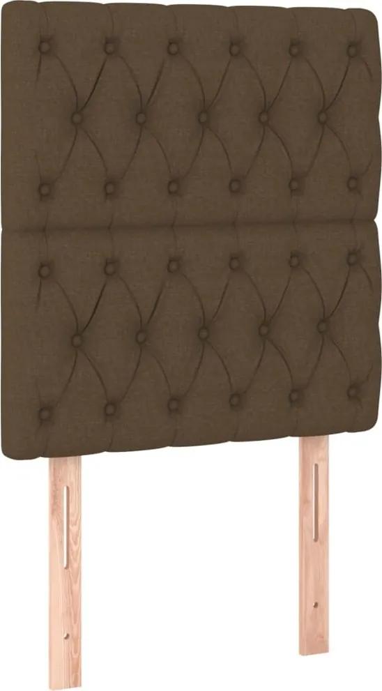vidaXL Box spring postel s matrací 80 x 200 cm textil [3132188] Barva: Černá