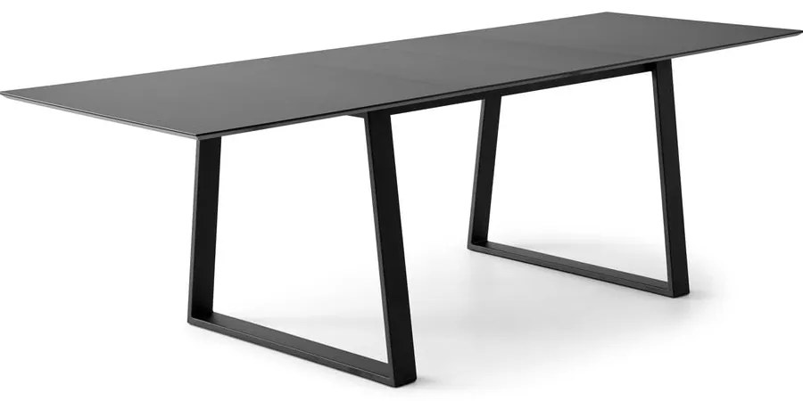 Černý rozkládací jídelní stůl s černou deskou 90x165 cm Meza – Hammel Furniture