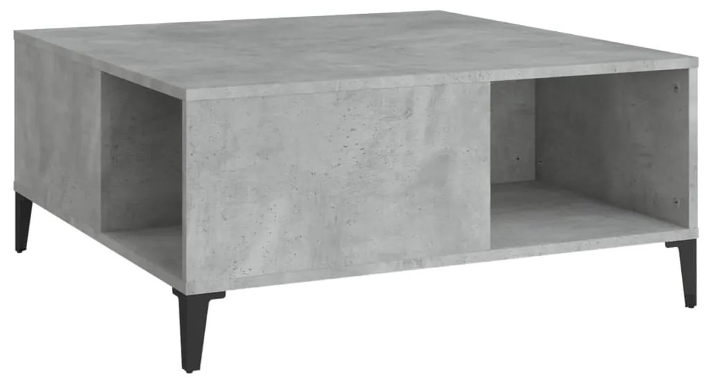 vidaXL Konferenční stolek betonově šedý 80x80x36,5 cm kompozitní dřevo