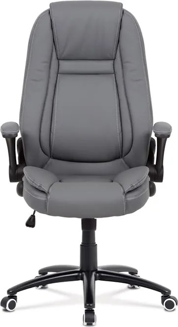 Kancelářské křeslo, houpací mechanismus, šedá ekokůže, KA-G301 GREY