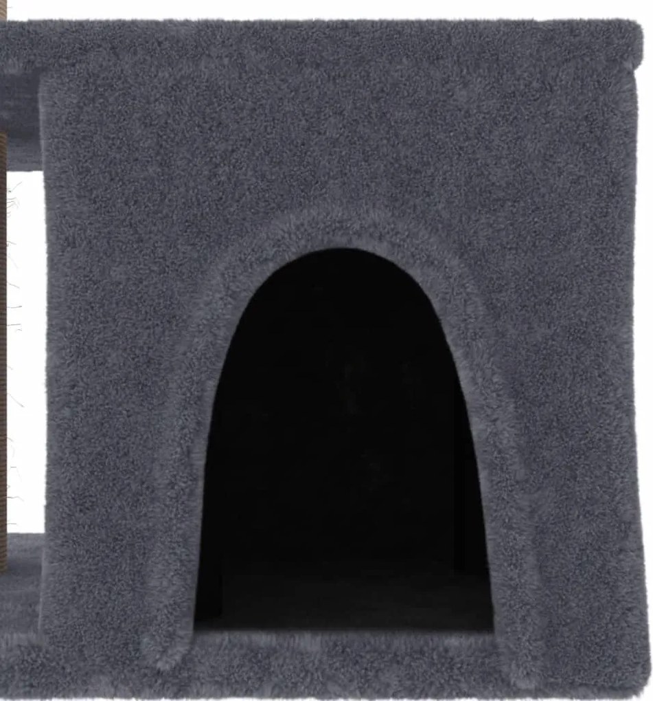 Škrabadlo pro kočky se sisalovými sloupky tmavě šedé 48 cm 171788