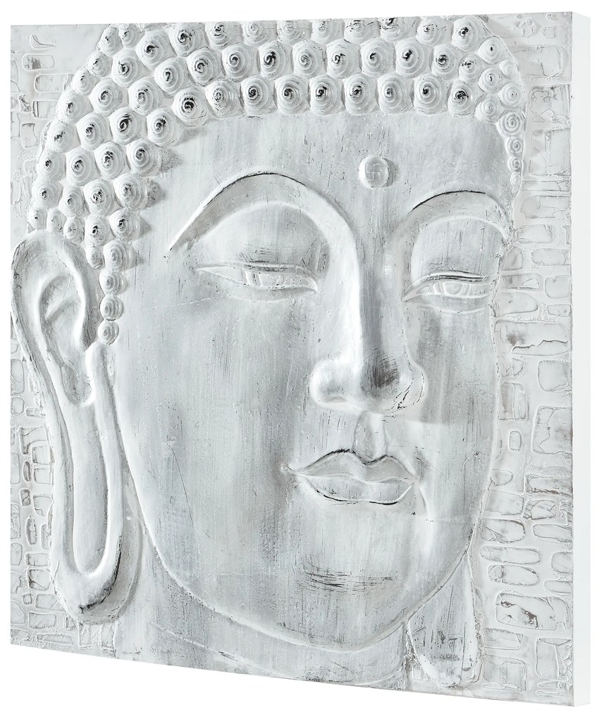 [art.work] Ručně malovaný obraz - Buddha B - plátno napnuté na rámu - 60x60x3,8 cm
