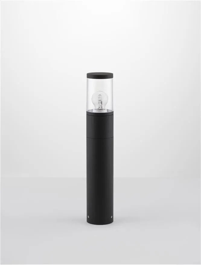 NV 9002874 Venkovní sloupkové svítidlo CETERA černý hliník a akryl E27 1x12W 220-240V IP54 bez žárovky - NOVA LUCE