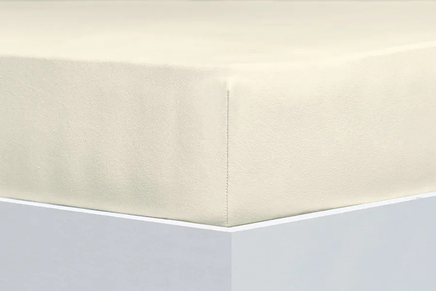 Florella Prostěradlo Avance Jersey 45 Ivory, 140-160x200 cm
