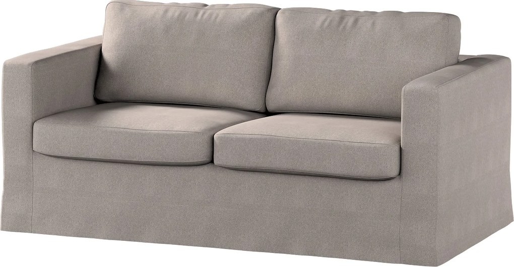 Potah na pohovku IKEA Karlstad 2-místná , nerozkládací, dlouhý barva béžová látka pletený vzor