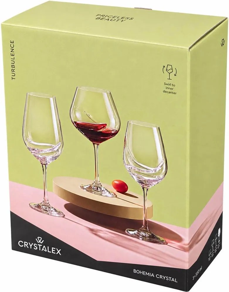 Crystalex sklenice na víno Turbulence 350 ml 2 ks