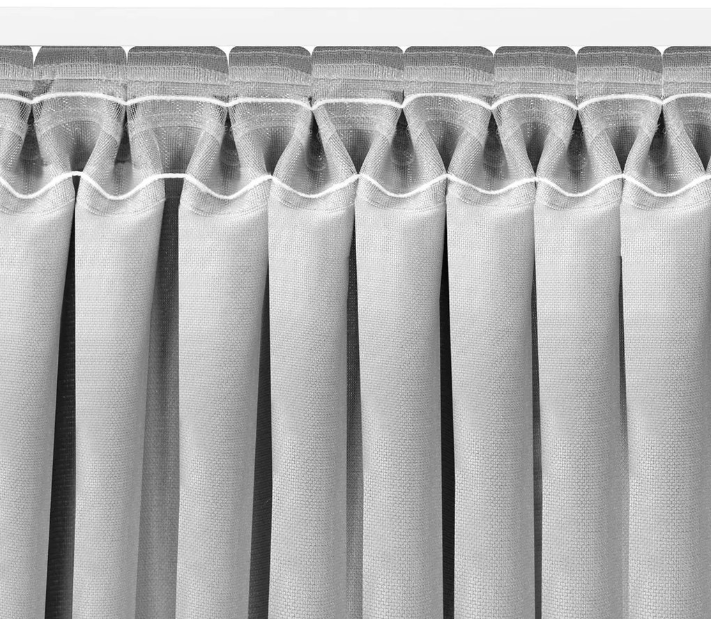 Závěs MILANA klasická transparentní dračí páska 5 cm indigo